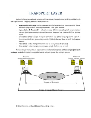 Transport Layer | DOCX