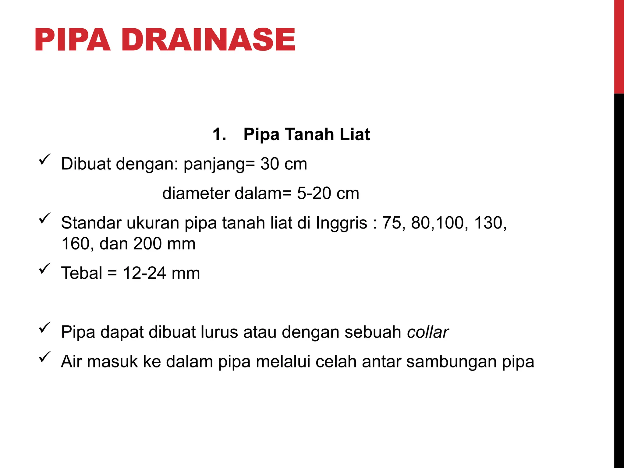 tugas 6 Bahan material, bangunan, dan konstruksi sistem drainase pipa.pptx