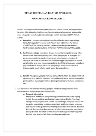 TUGAS ke VI MKII | PDF