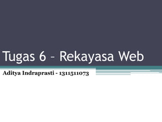 Tugas 6 – rekayasa web | PPT