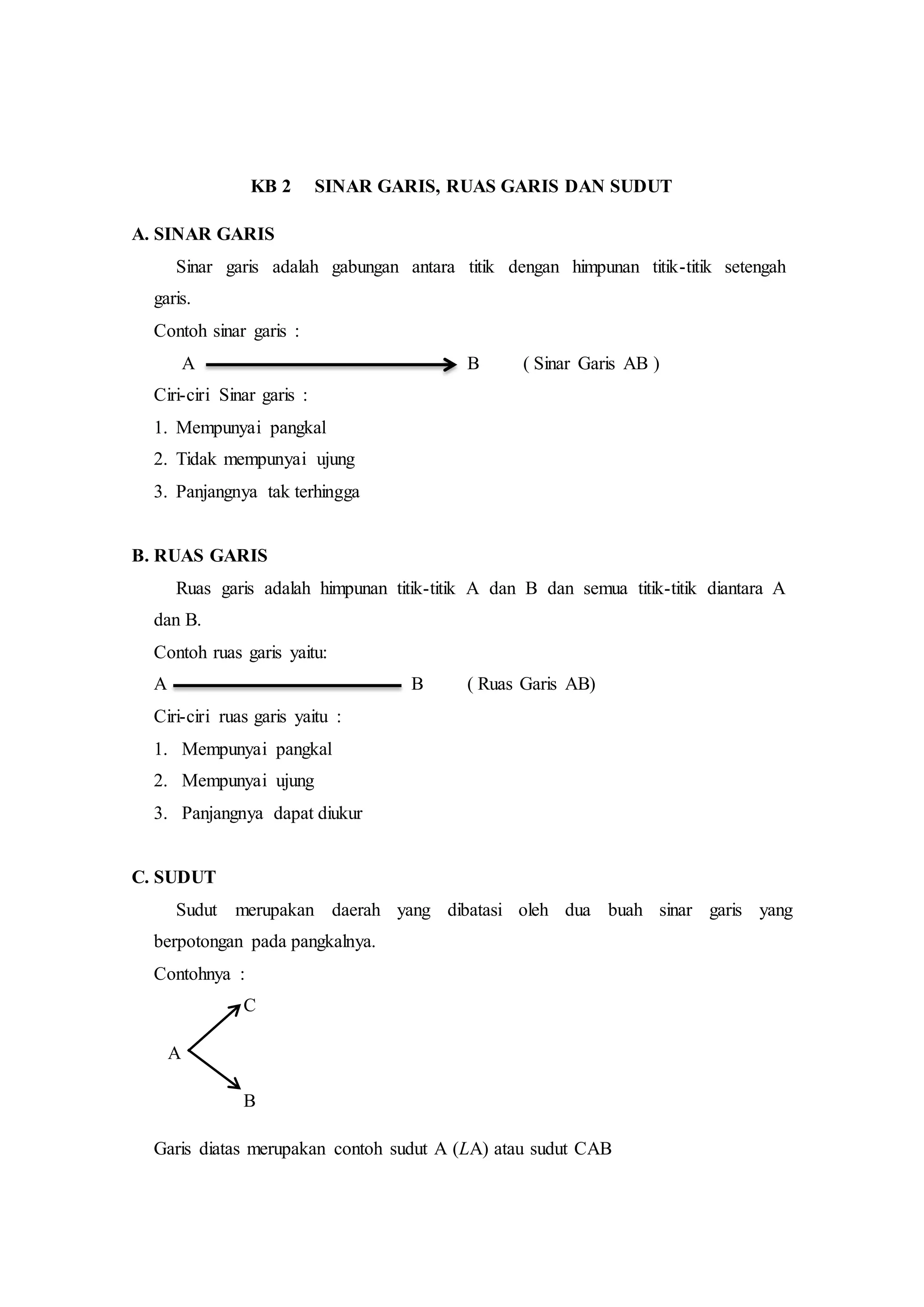 Dasar - Dasar Geometri | DOCX
