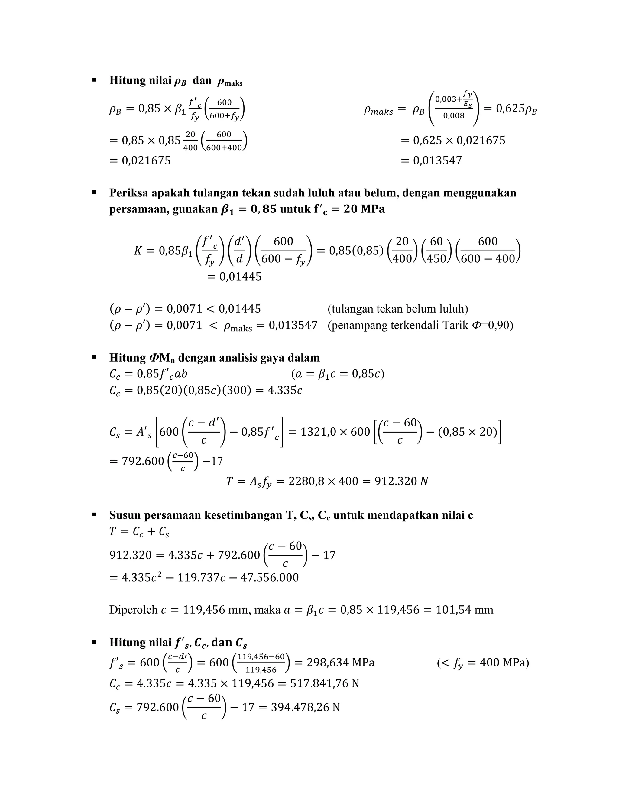 Tugas 7 Struktur beton 1 | PDF