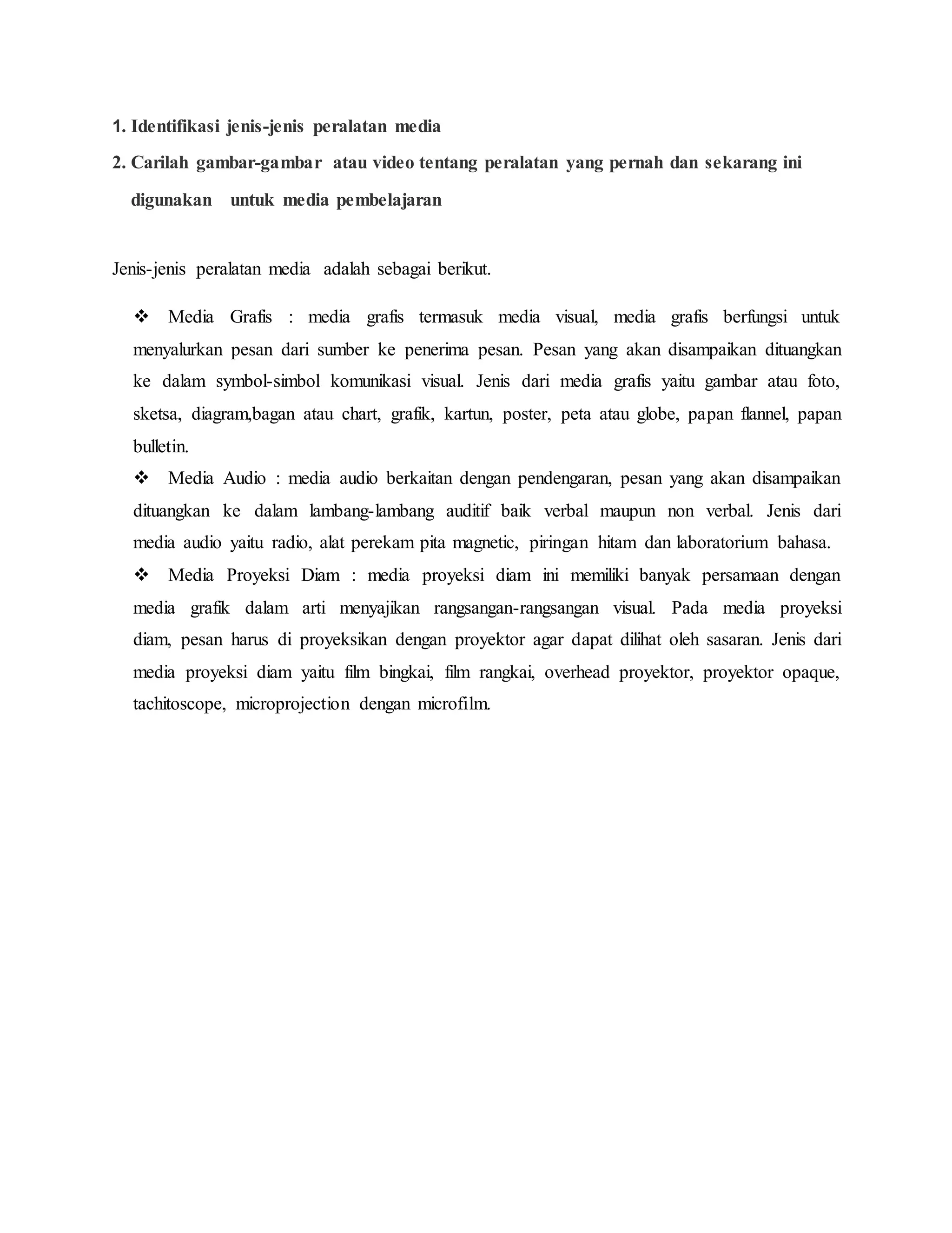 jenis-jenis media | DOCX
