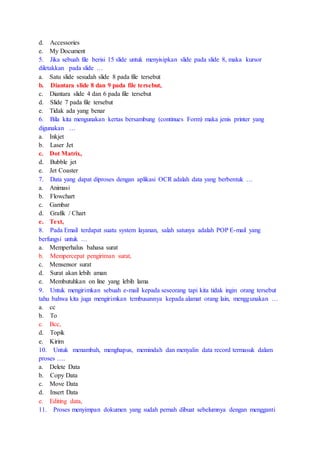 Soal Soal KKPI | PDF