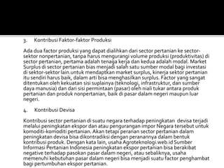 Tugas 8. peranan sektor pertanian ppt | PPTX