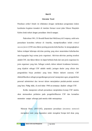 Informasi dalam Praktik (Studi Kasus pada Instalasi Farmasi Rawat Jalan ...