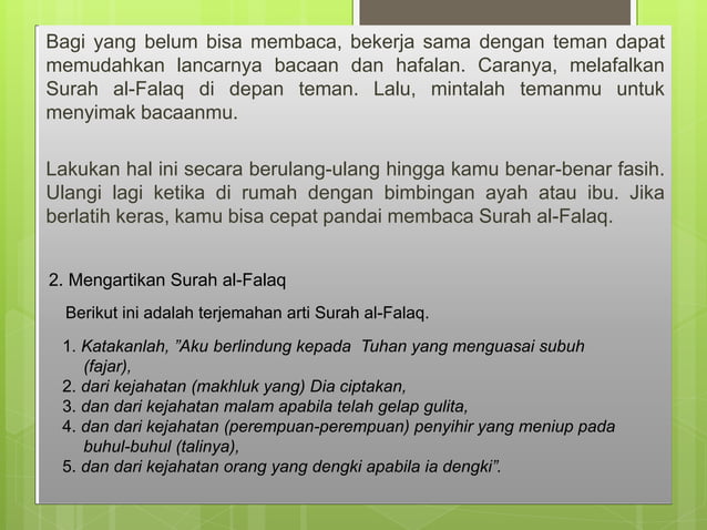 Tugas 9 PPT MARI BELAJAR Q.S AL-FALAQ KELAS 4.pptx