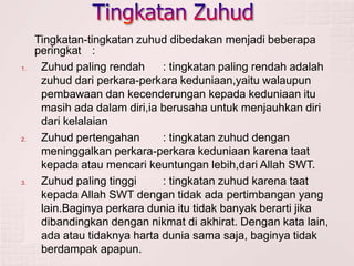 Agama Islam Grade 8 (Zuhud) | PPT