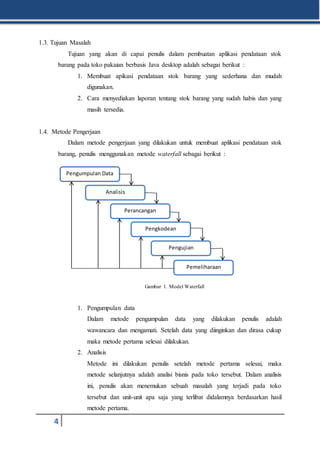 Aplikasi Pendataan stok barang pada toko pakaian berbasis java dekstop ...