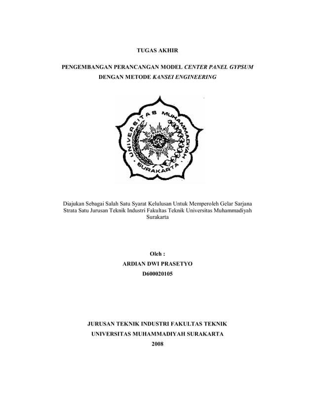 Tugas Akhir Dengan Metode Kansei Engineering | PDF