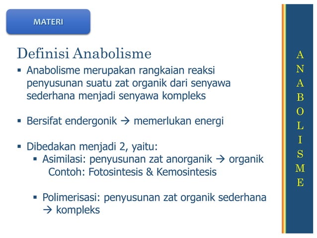 Materi Enzim dan Metabolisme Kelas XII SMA & SMK | PPTX
