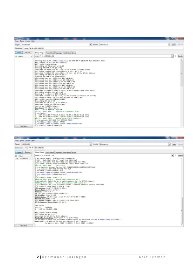 Tugas akhir nmap | PDF