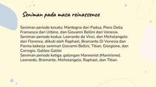 Perkembangan seni rupa era Renaissance | PPTX