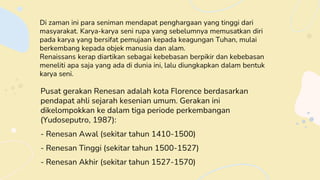 Perkembangan seni rupa era Renaissance | PPTX