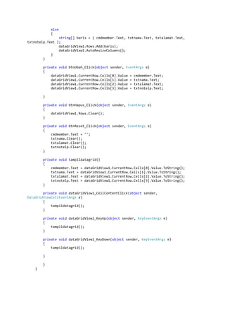 menu strip - visual basic | PDF