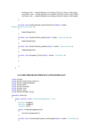 menu strip - visual basic | PDF
