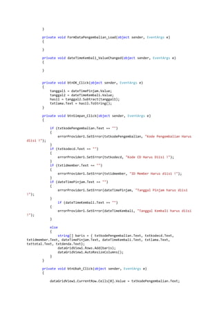 menu strip - visual basic | PDF