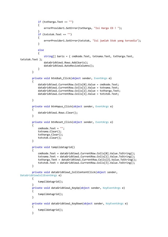 menu strip - visual basic | PDF