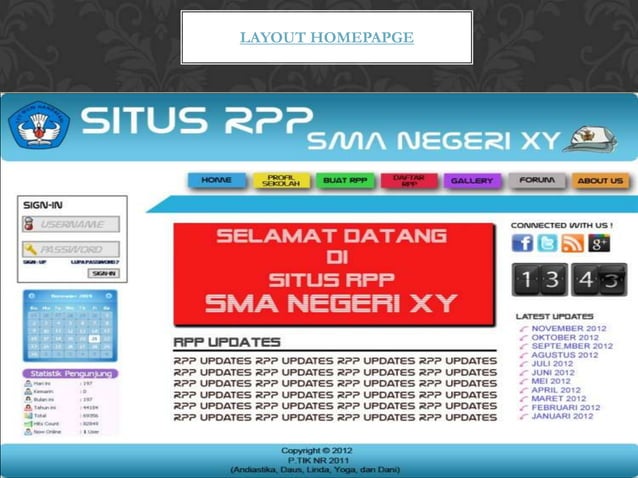 Tugas akhir web design | PPT