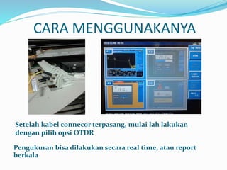 Tugas alat bantu dan alat ukur (OTDR) | PPTX
