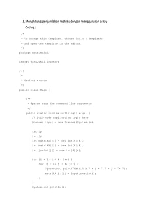 Algoritma - Array | PDF
