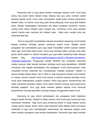 Tugasan 1 pengajaran matematik sekolah rendah | DOCX