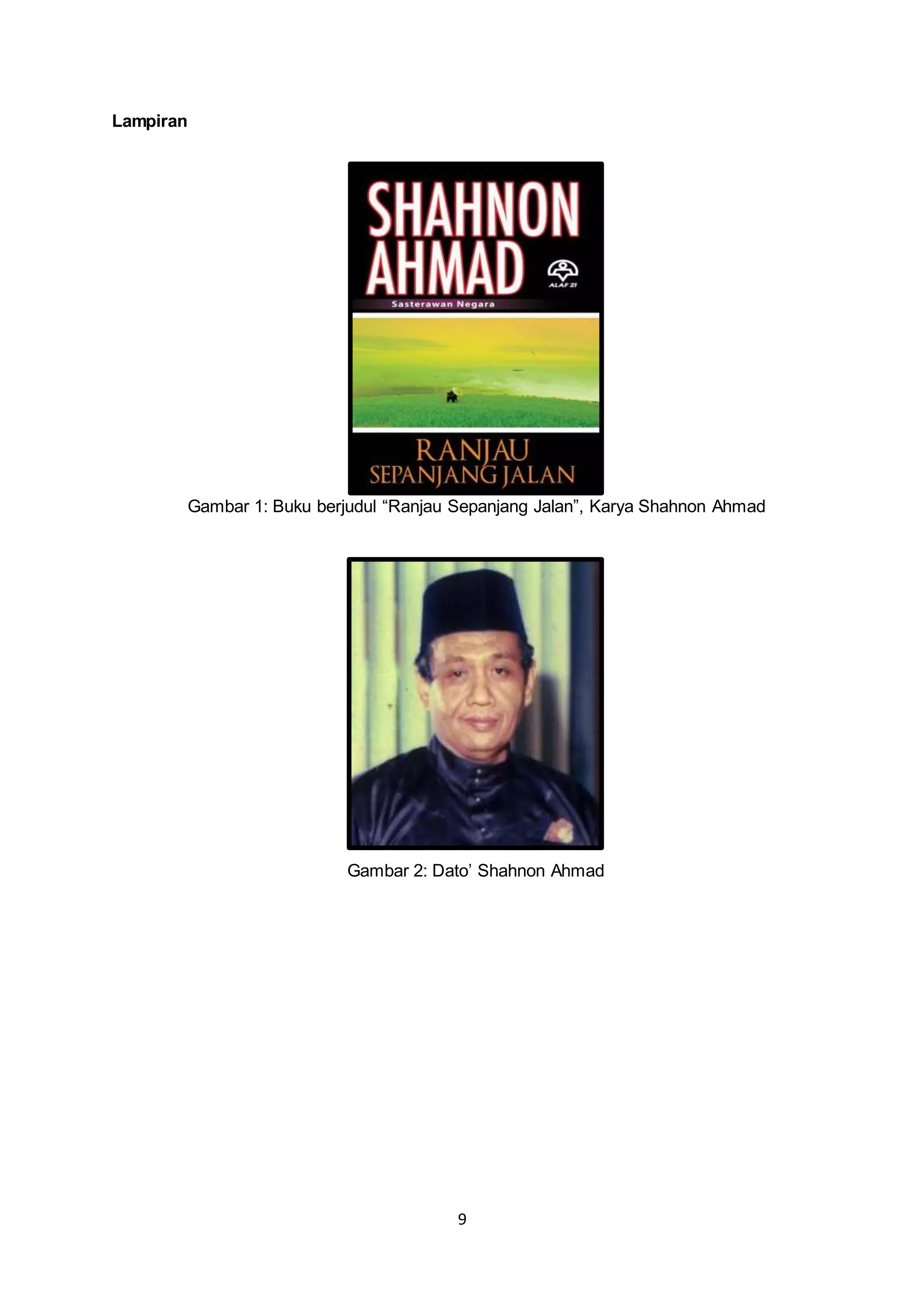 Pemikiran dan Nilai Murni dalam Karya Ranjau Sepanjang Jalan | DOCX