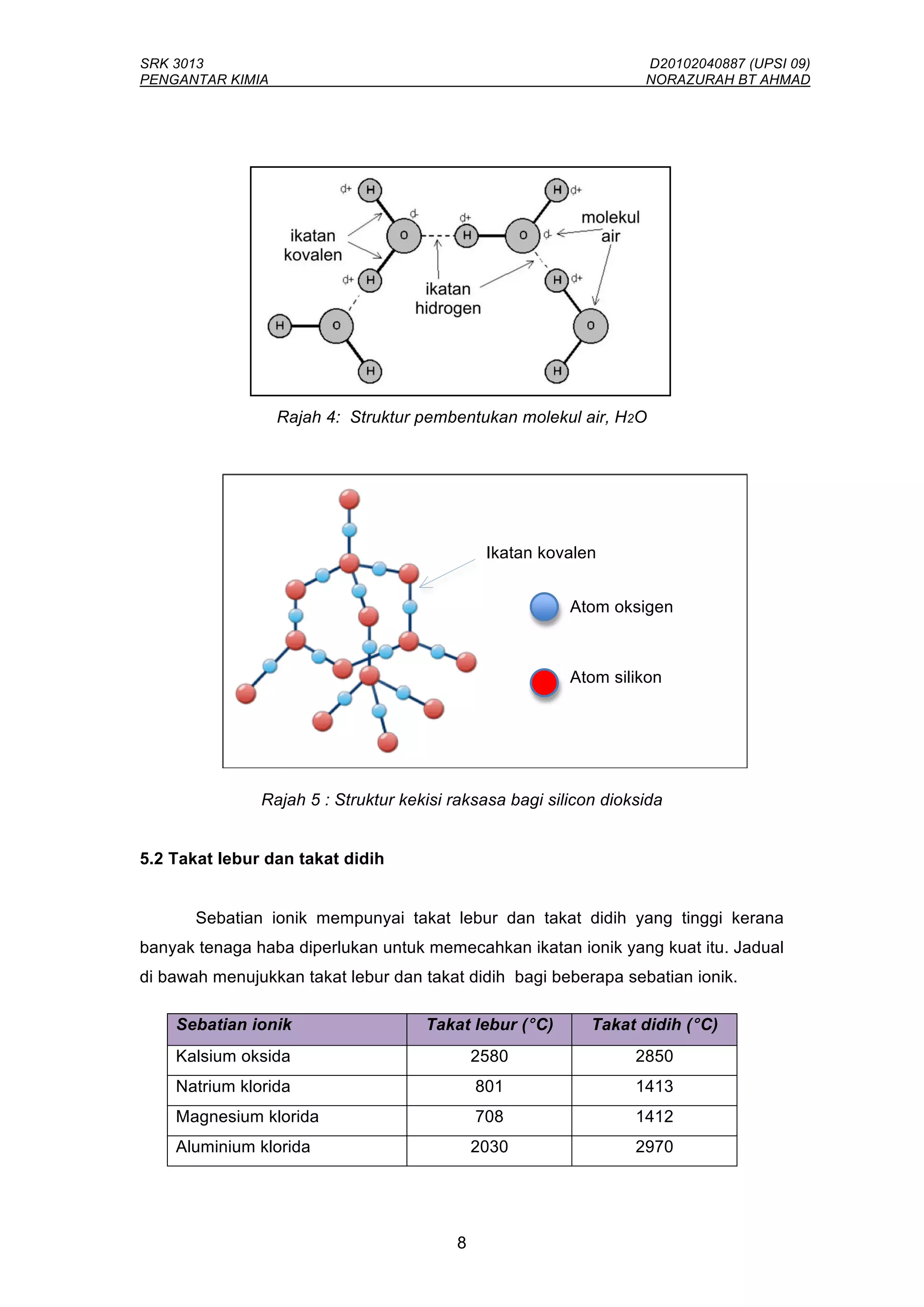 Perbezaan sebatian ionik dan kovalen | PDF