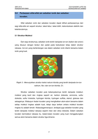 Perbezaan sebatian ionik dan kovalen | PDF