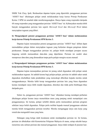 Tugasan 3 asse tbase kertas 3 | DOCX
