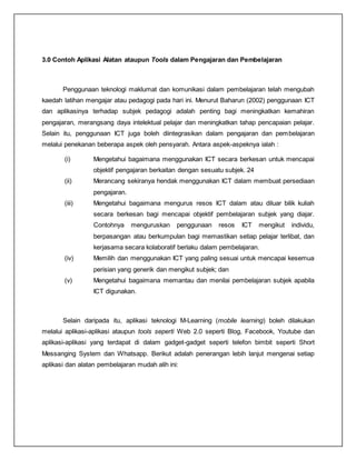 Penggunaan Tools atau Alatan dalam Pembelajaran Abad Ke 21 | DOCX