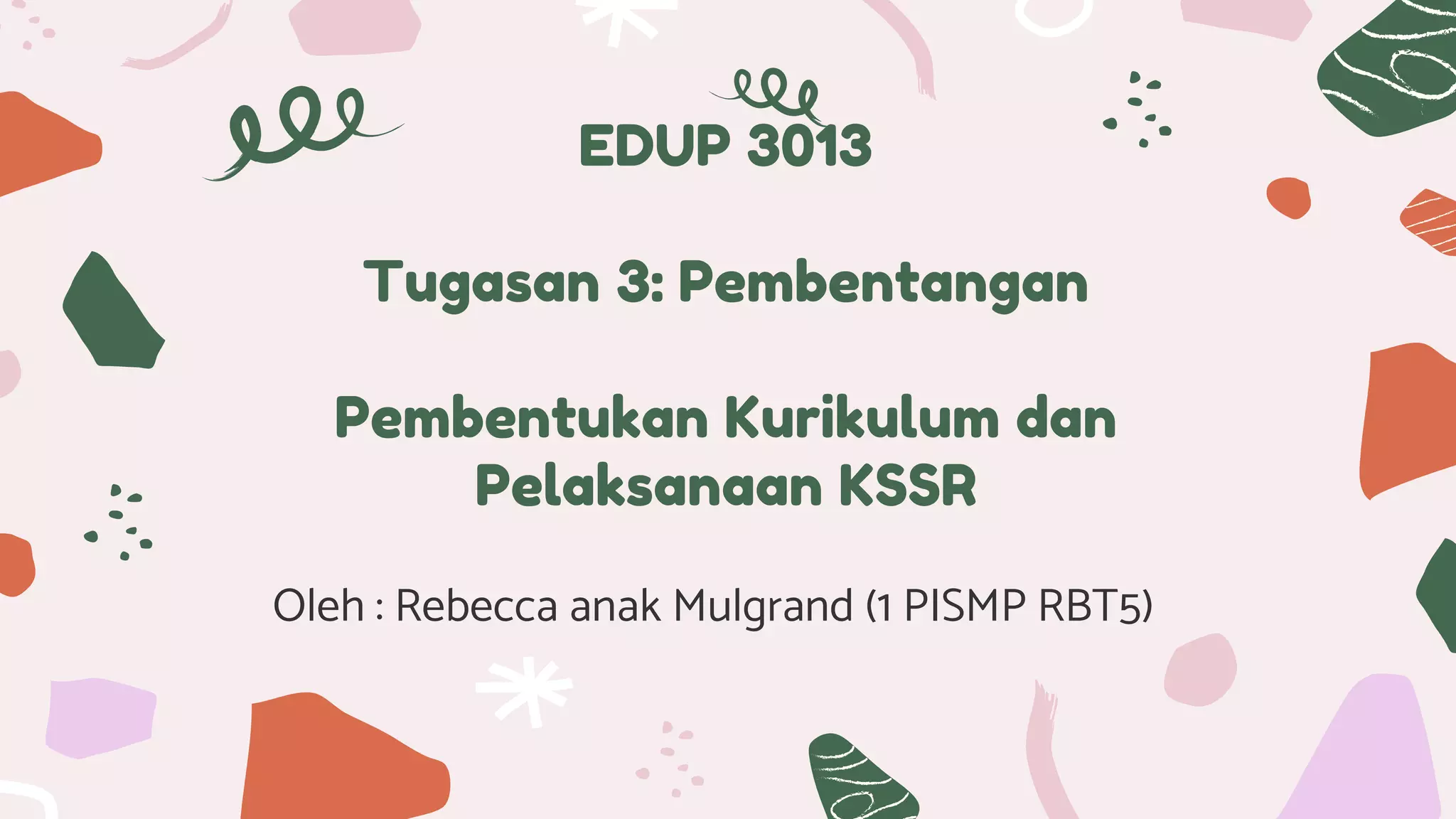 Jenis Kurikulum dan Pelaksanaan KSSR | PPTX
