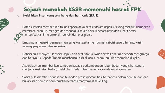 Jenis Kurikulum dan Pelaksanaan KSSR | PPT