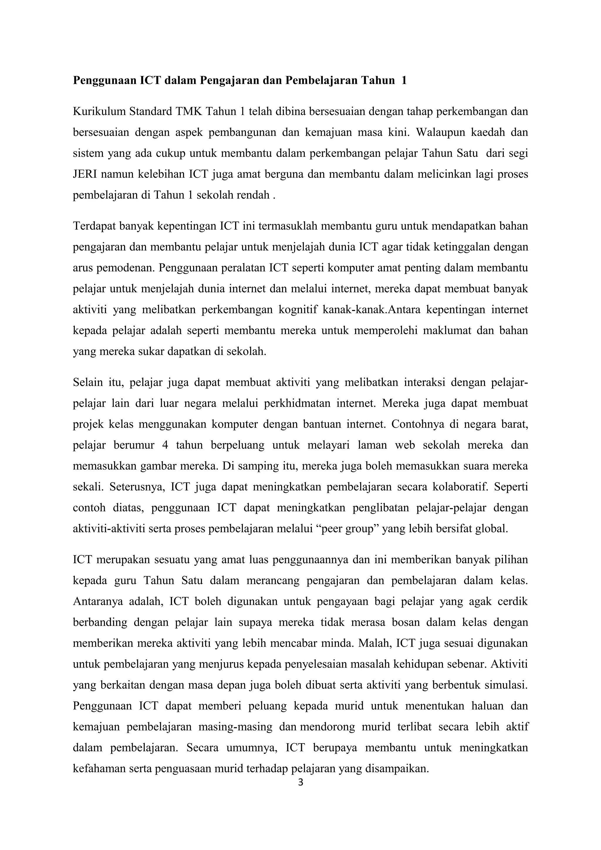 Tugasan3 ict tinjauan | DOC