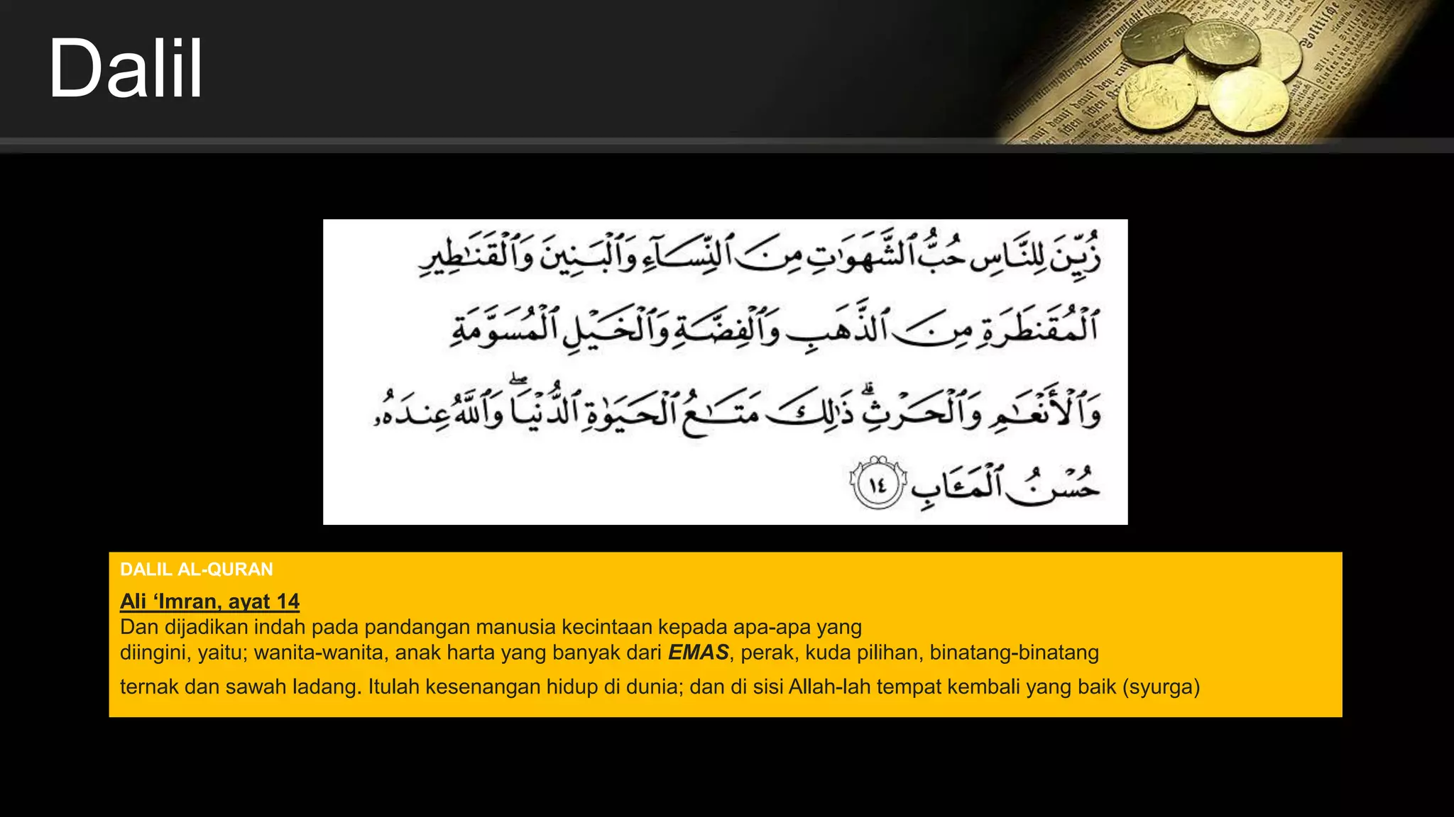 Tugasan 5 dinar emas | PPT | Free Download