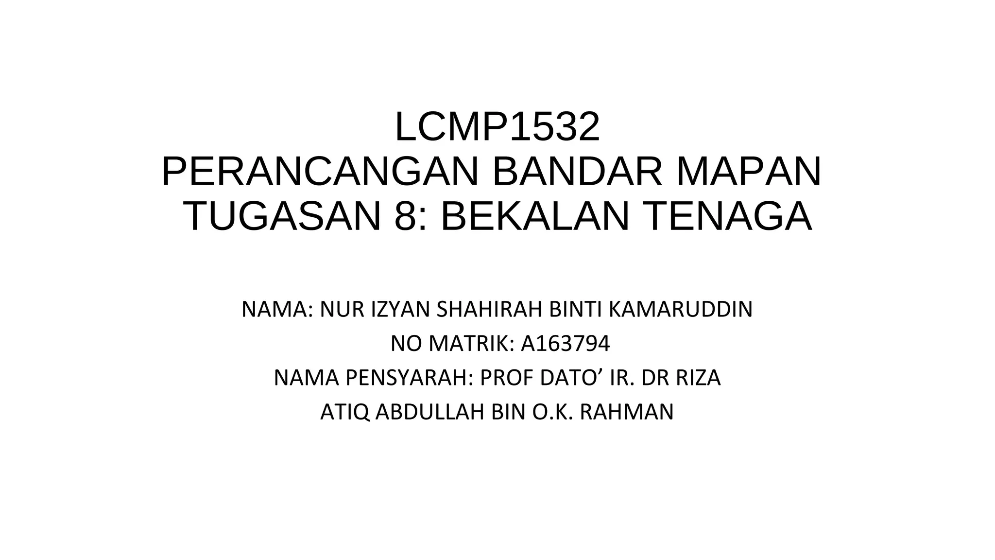 Tugasan 8 | PPT