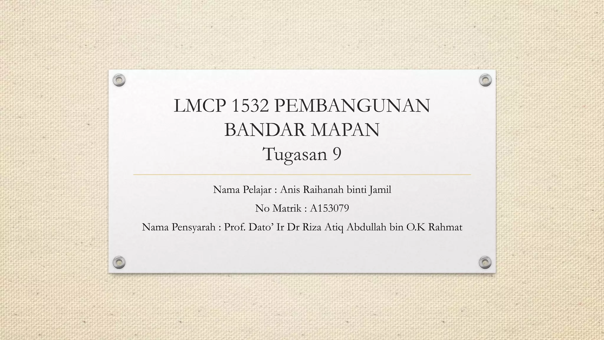 Tugasan 9 | PPT