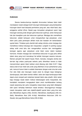 Tugasan al fiqh al islami 1 soalan kedua (konsep nasab menurut ...