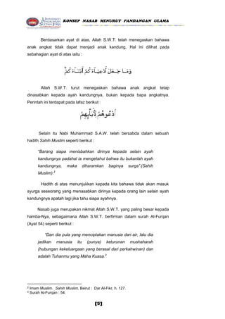 Tugasan al fiqh al islami 1 soalan kedua (konsep nasab menurut ...