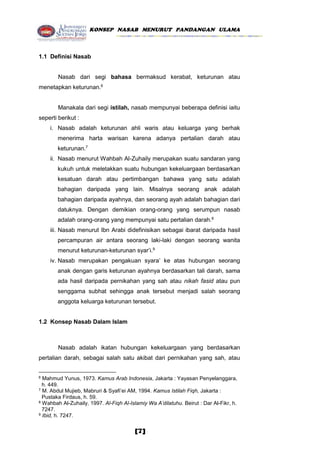 Tugasan al fiqh al islami 1 soalan kedua (konsep nasab menurut ...