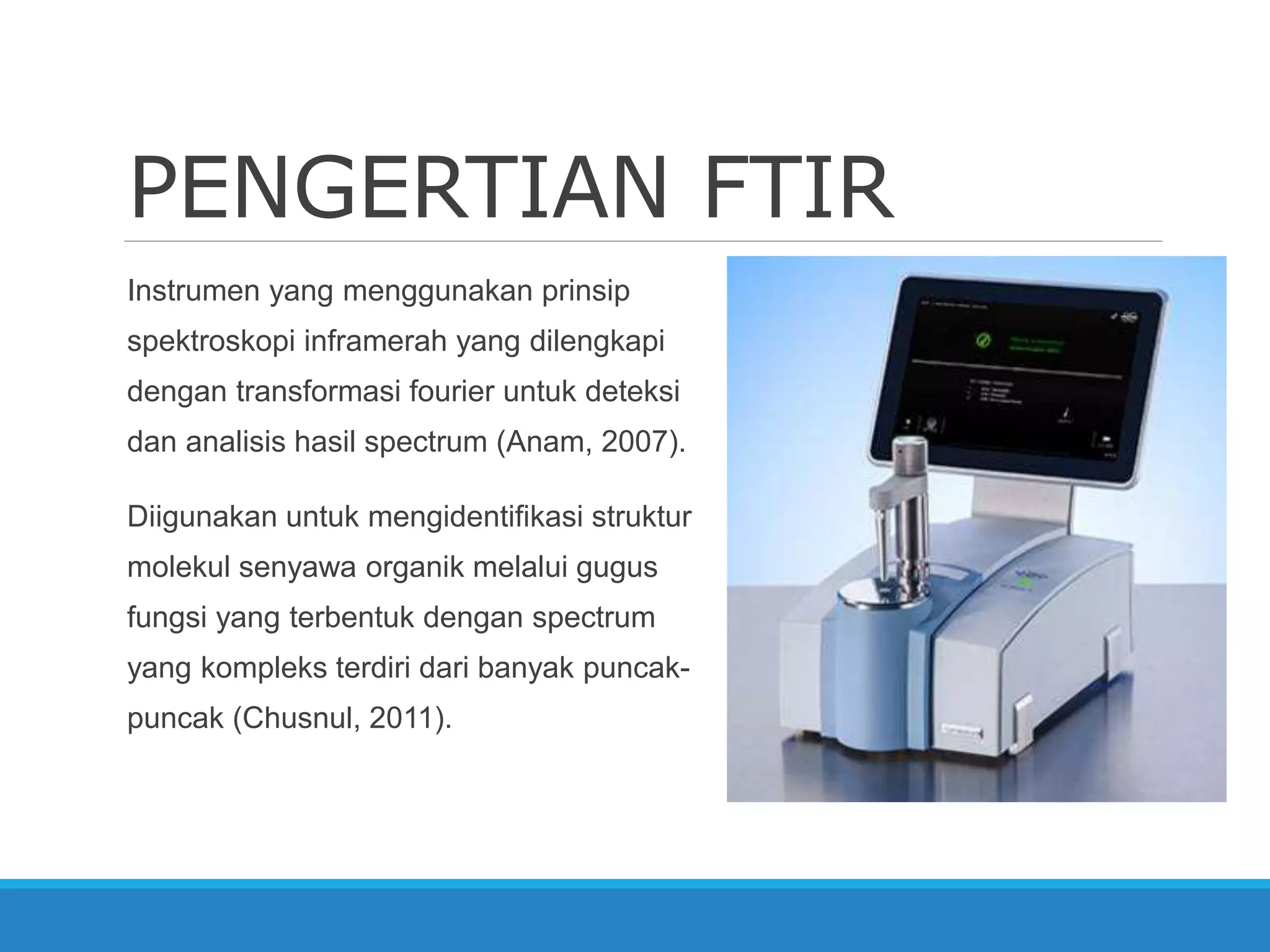 Analisa material spektrofotometer FTIR | PPTX