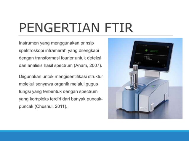 Analisa material spektrofotometer FTIR | PPTX