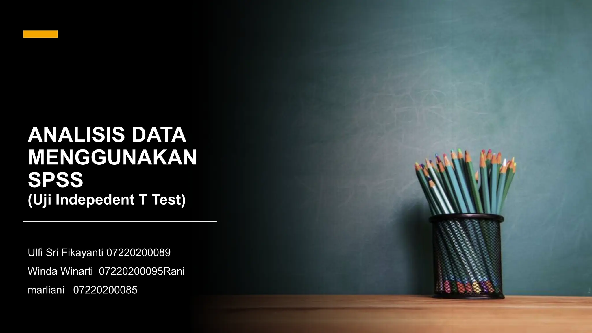 TUGAS ANALISIS DATA menggunakan alat bantu SPSS | PPT