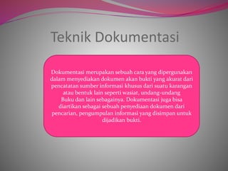 Tugas Presentasi PAUD 4504, Dokumentasi | PPTX