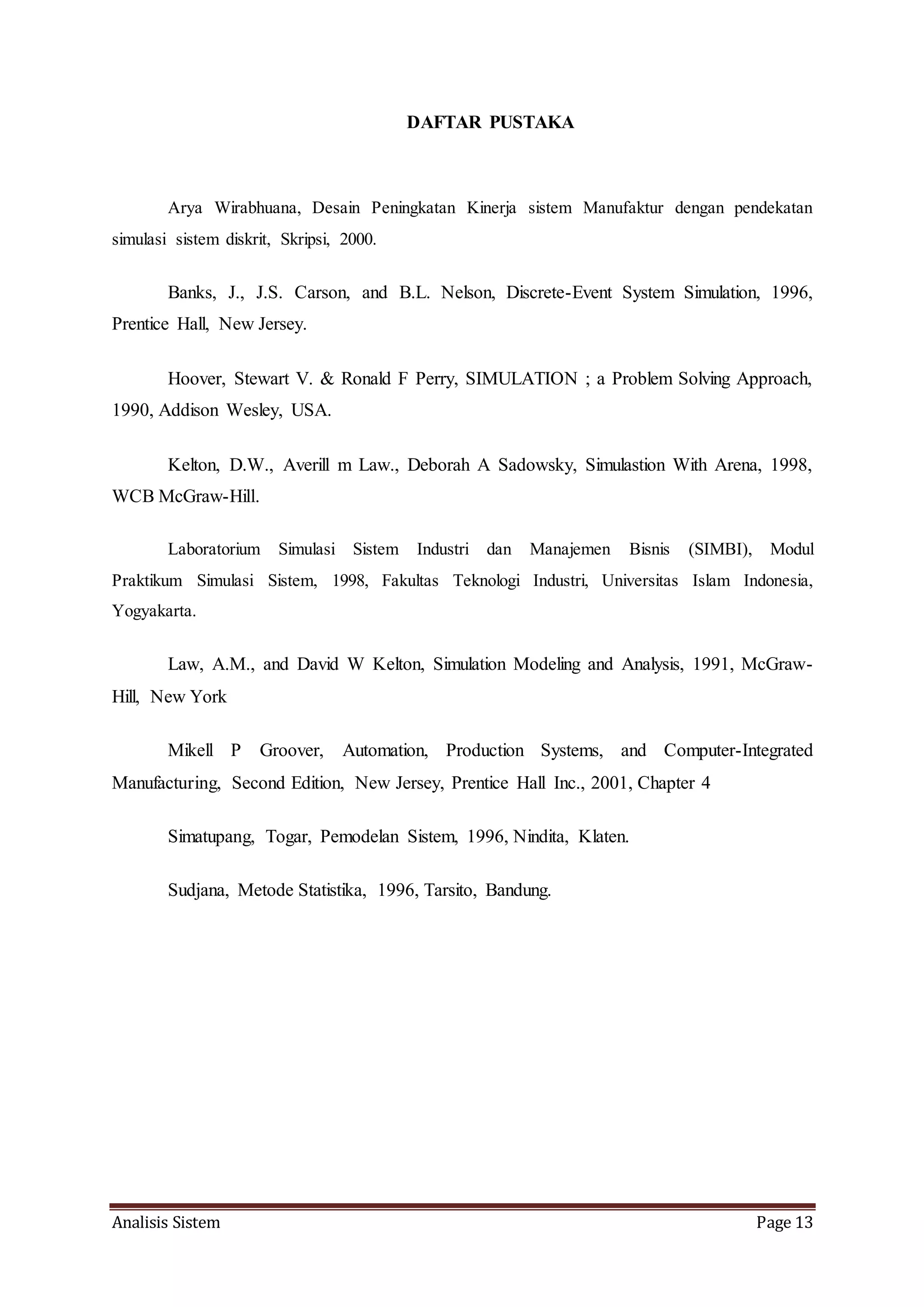 analisis sistem tentang sistem kontrol diskrit dan kontinu | DOCX