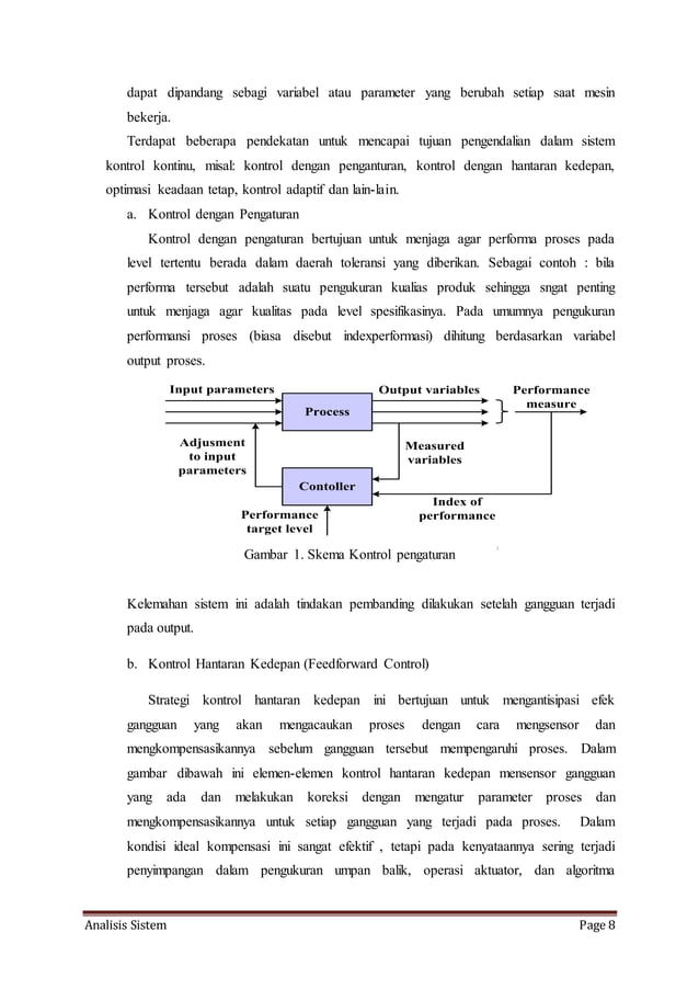 analisis sistem tentang sistem kontrol diskrit dan kontinu | DOCX