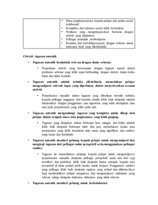 Tugasan autentik | DOCX