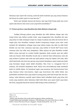Tugasan fiqh islami (kenajisan anjing mengikut pandangan ulama) | DOCX