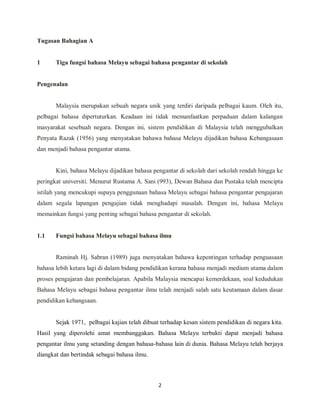 Tugasan krb 3033 pengantaran bahasa melayu | PDF