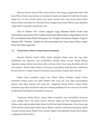 Tugasan krb 3033 pengantaran bahasa melayu | PDF